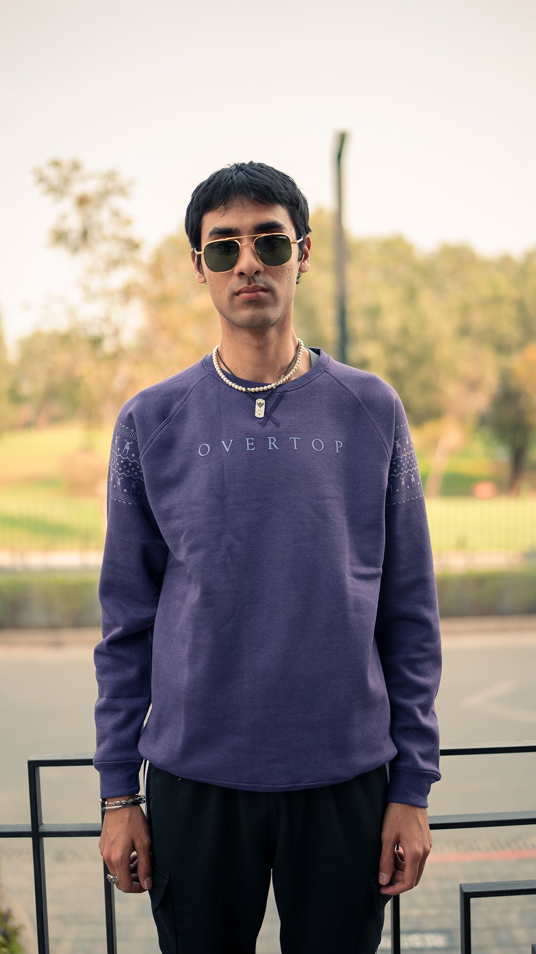 RAGLAN PURPLE OVERTO PRINTED LONG SLEEVE TEE – [OVERTOP]
